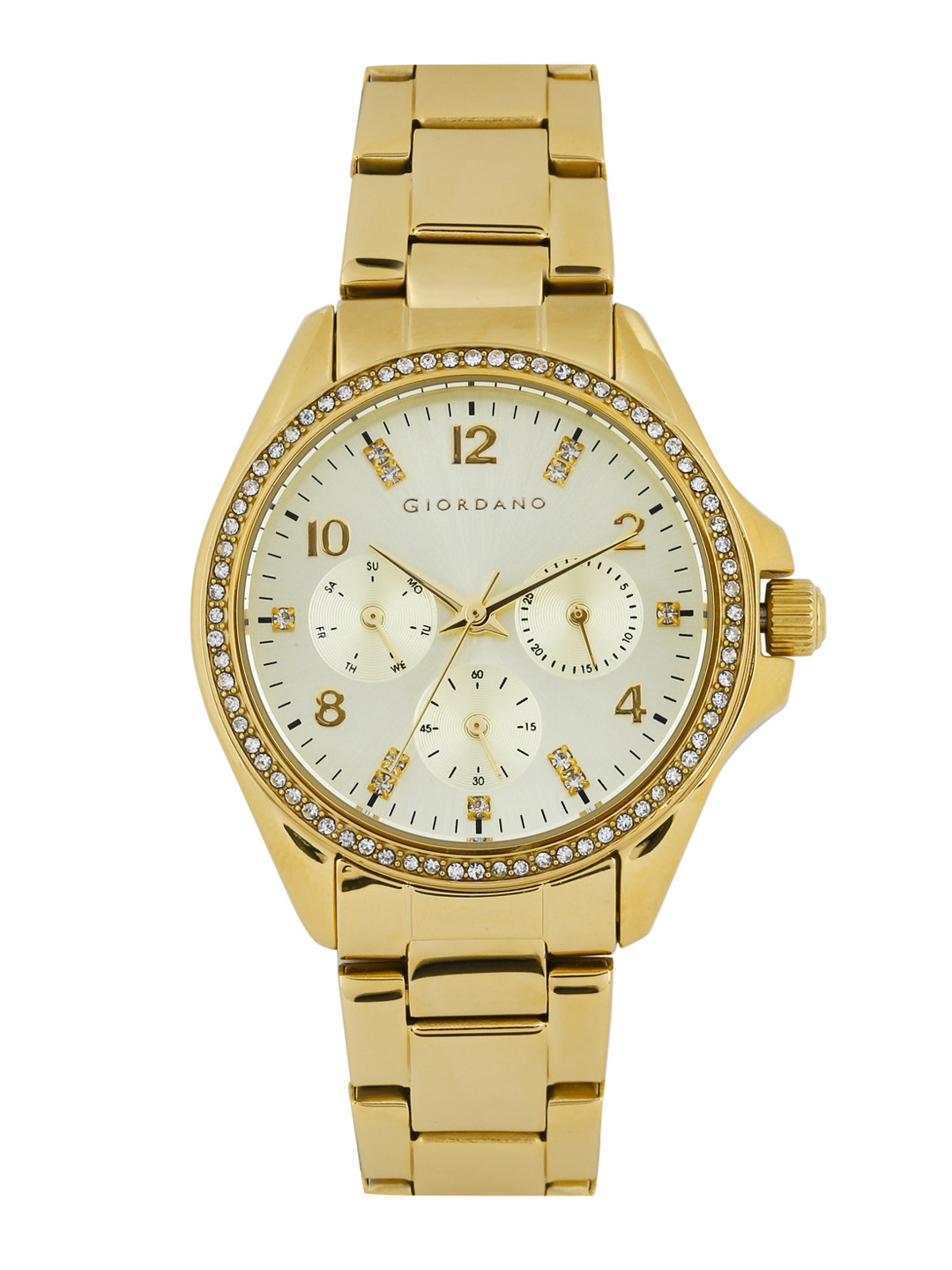 Buy GIORDANO Women Muted Gold Toned Dial Watch 2720 22 - Watches for ...