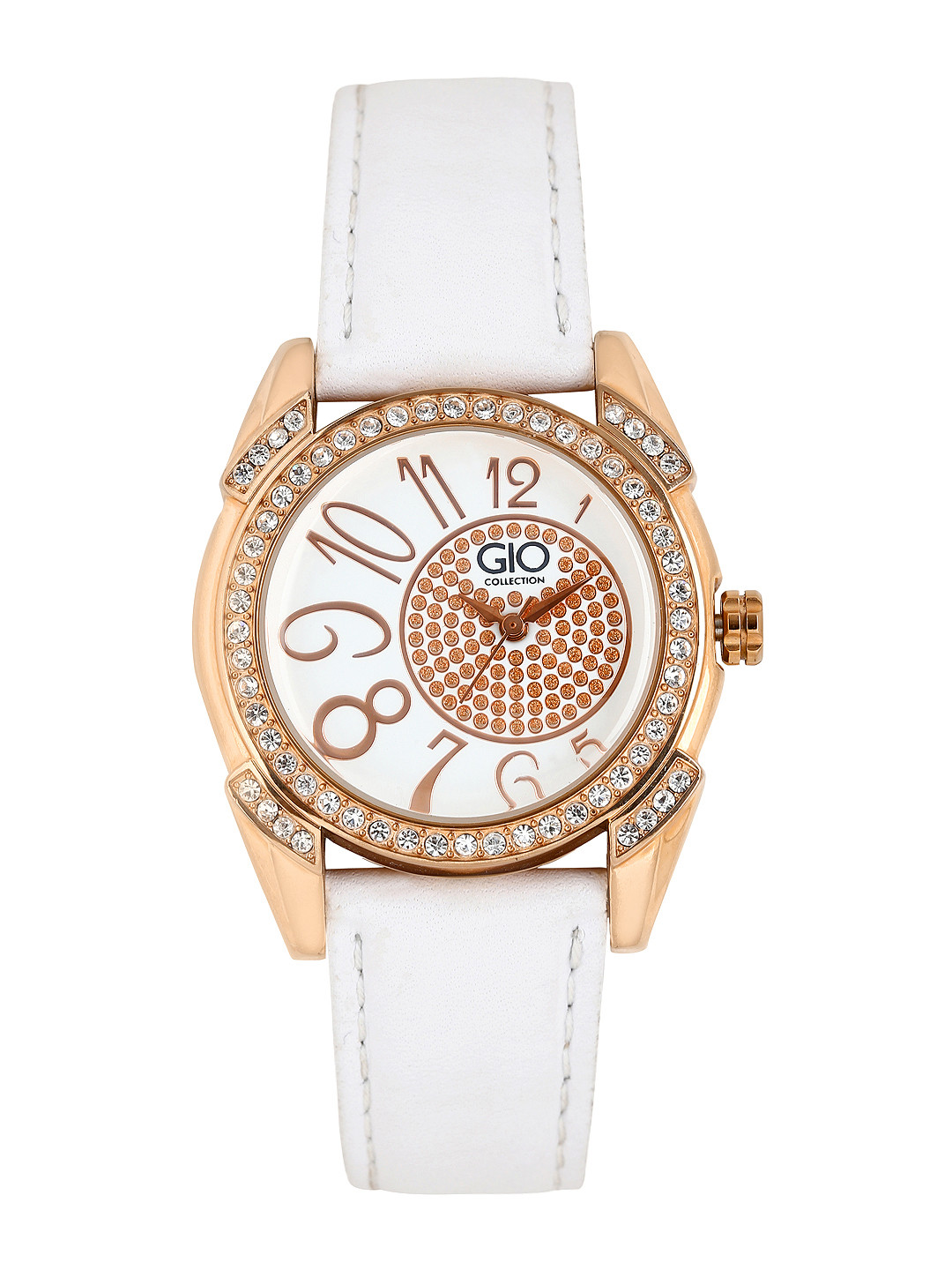 Buy GIO COLLECTION Women Off White Dial Watch G0041 04 - Watches for ...