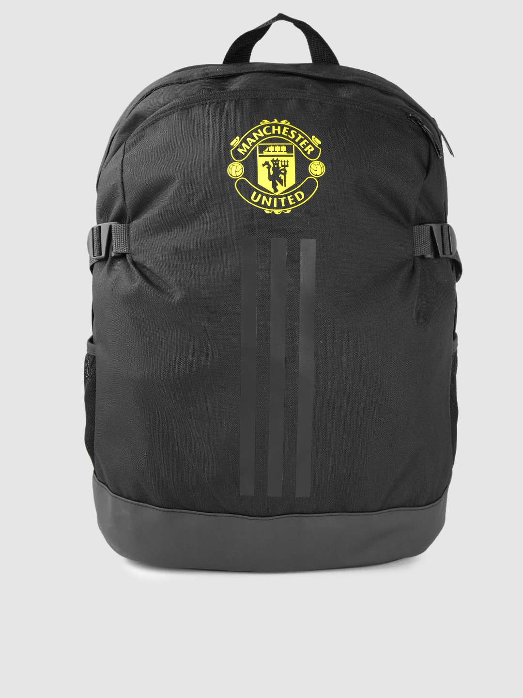Buy ADIDAS Unisex Black Solid Manchester United Football Backpack ...