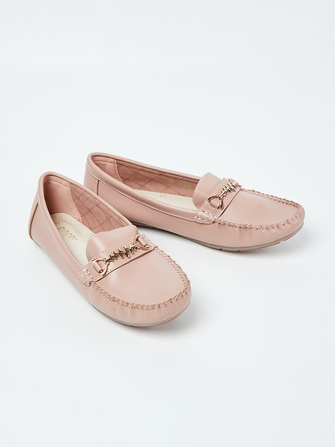 Buy Ginger By Lifestyle Women Pink Loafers - Casual Shoes for Women ...