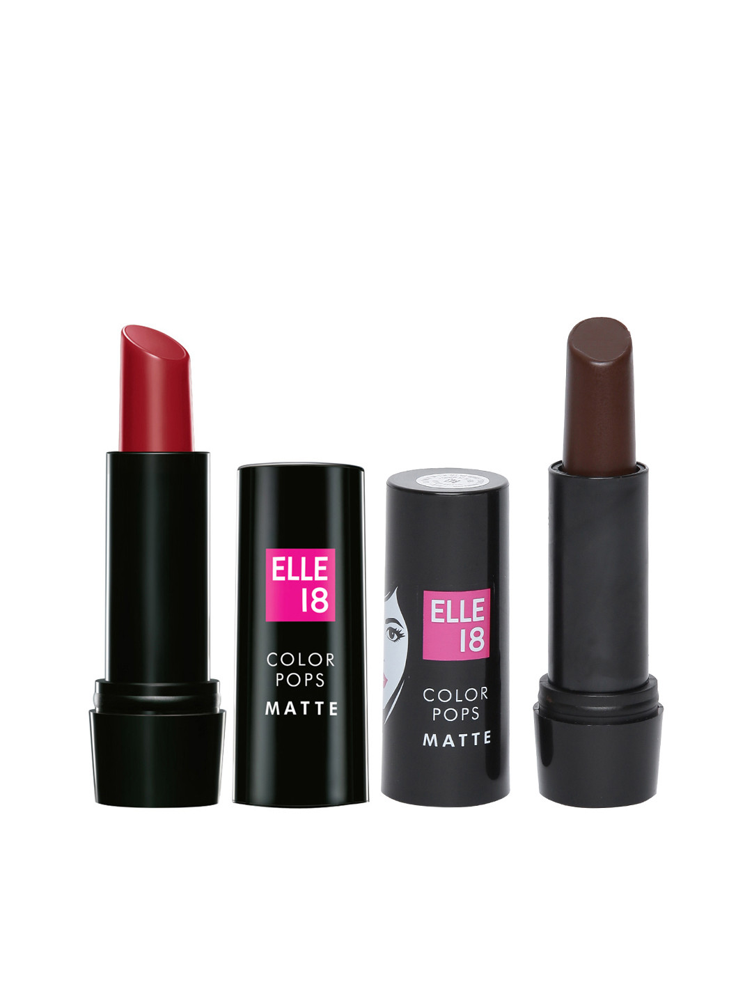 Buy ELLE 18 Set Of 2 Lipsticks 4.3 G Each - Lipstick for Women 9755041 ...