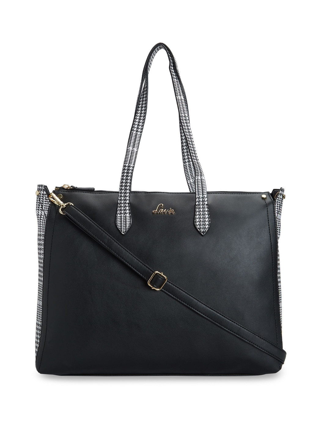 Buy Lavie Black Solid Shoulder Bag - Handbags for Women 9762027 | Myntra