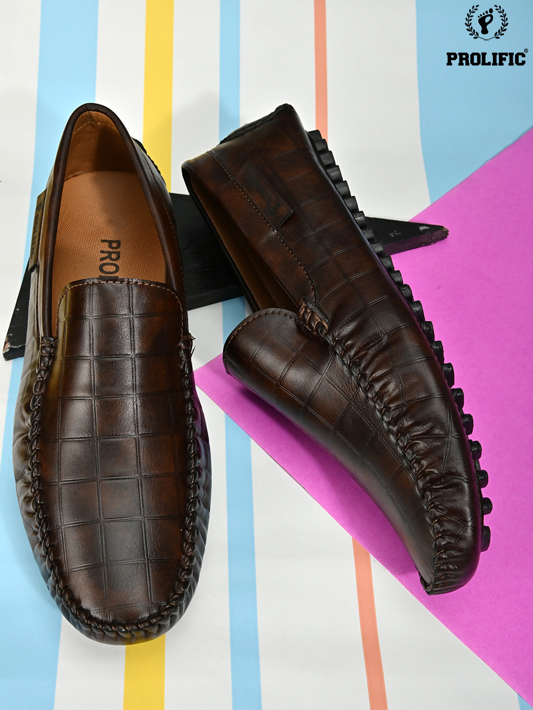 Buy Prolific Men Brown Loafers - Casual Shoes for Men 9766599 | Myntra
