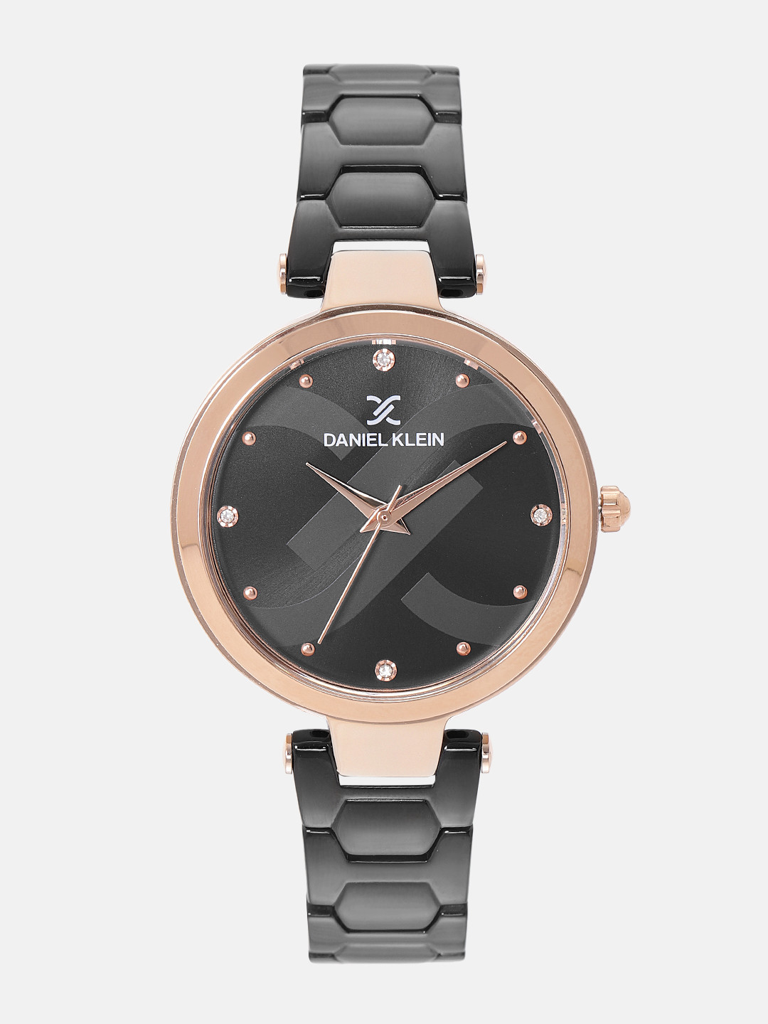 Buy Daniel Klein Premium Women Gunmetal Toned Analogue Watch DK12048 5 ...