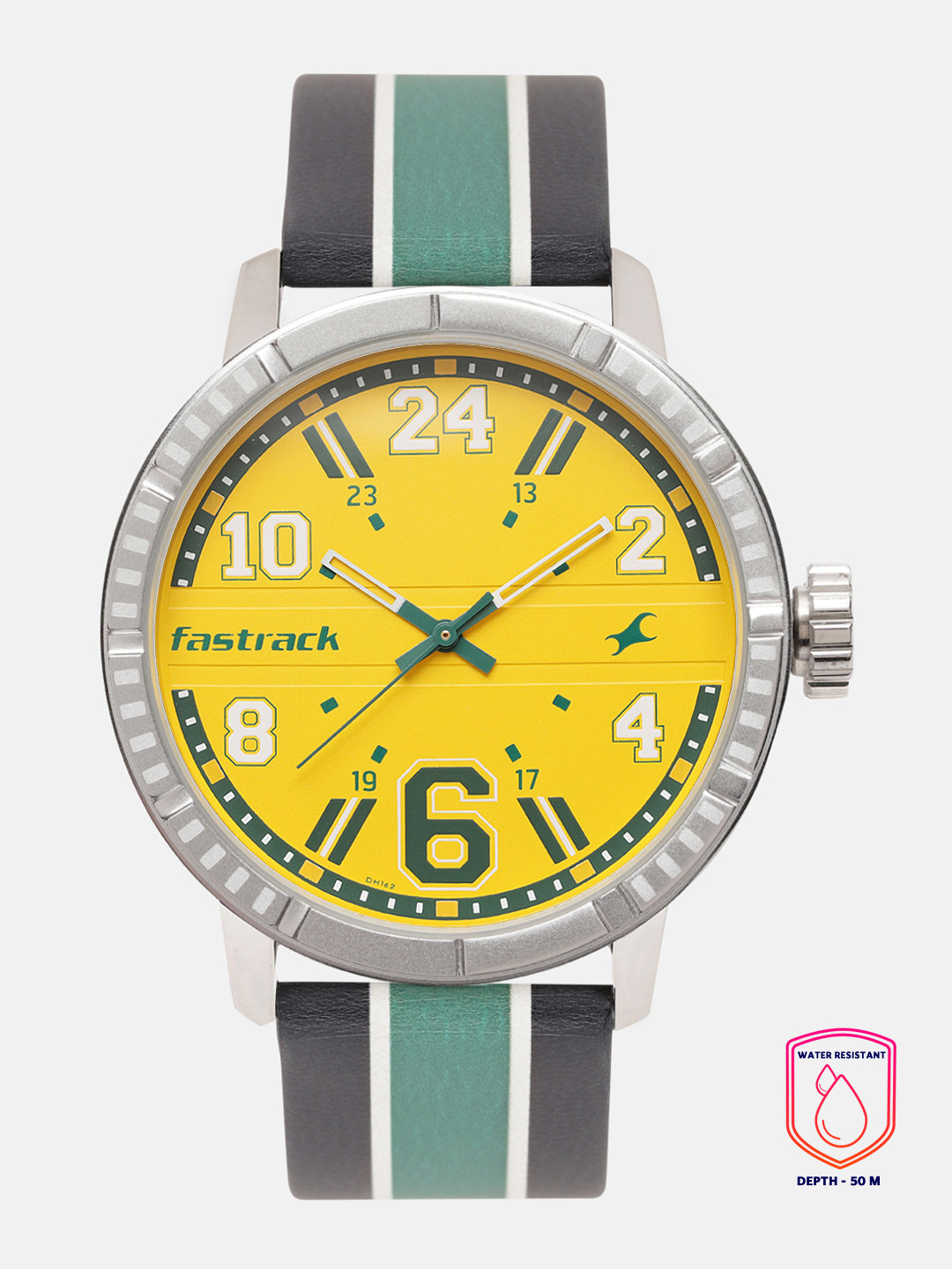 Buy Fastrack Men Yellow Analogue Watch 3178SL02 - Watches for Men ...