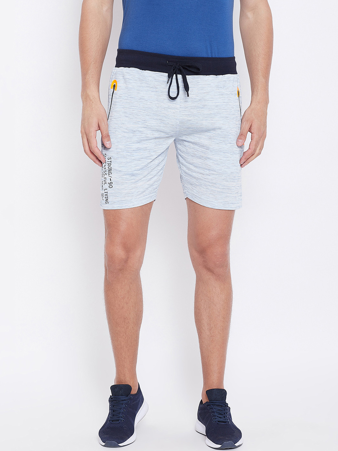 Buy Duke Men Blue Solid Regular Fit Sports Shorts - Shorts for Men ...