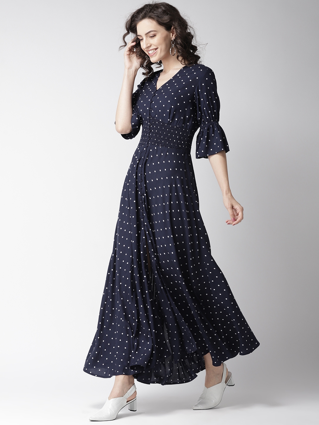Buy 20Dresses Women Navy Blue & White Maxi Dress - Dresses for Women ... Buy 20Dresses Women Navy Blue & White Maxi Dress - Dresses for Women ...