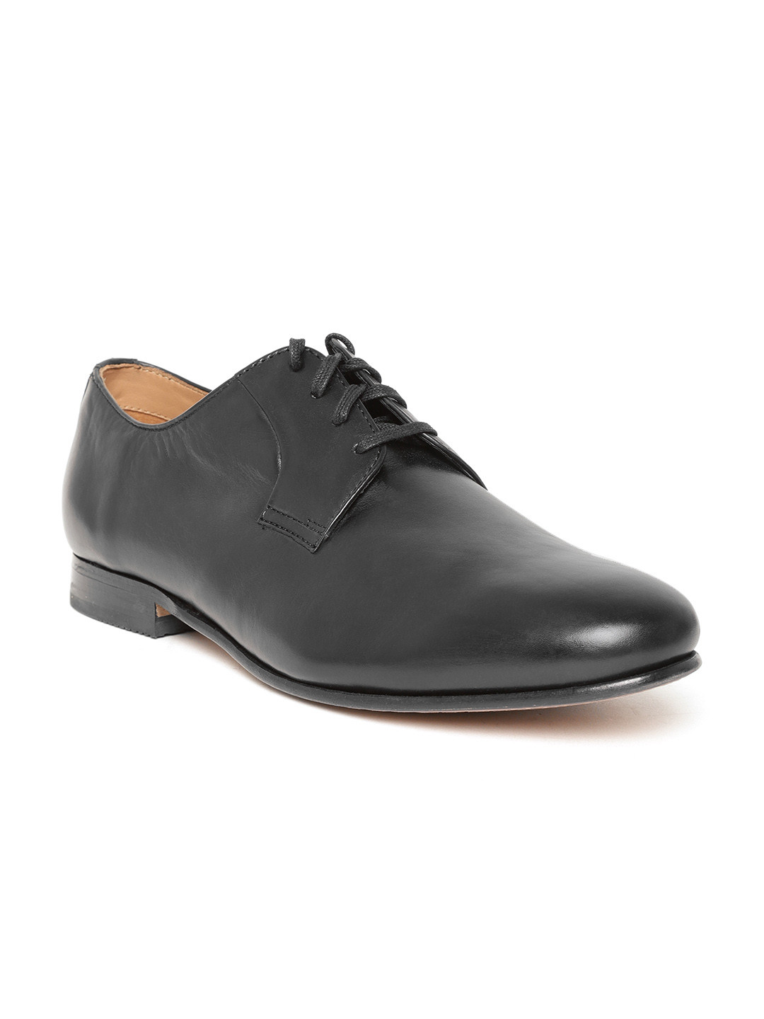 Buy Clarks Men Black Solid Leather Formal Derbys - Formal Shoes for Men ...