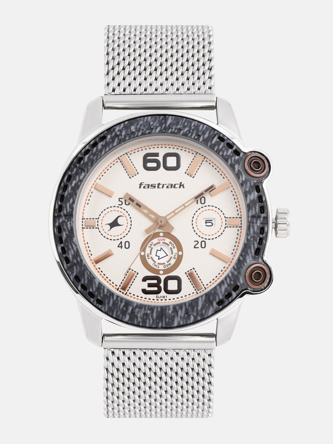 Buy Fastrack Men Off White Analogue Watch 3188KM02 - Watches for Men ...