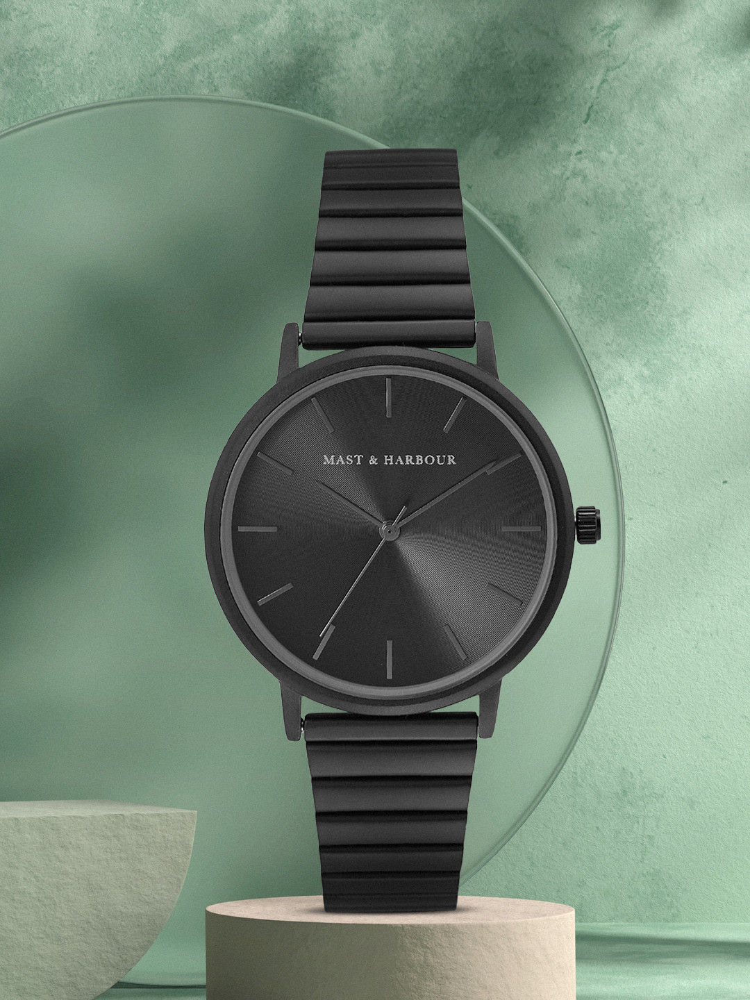 Buy Mast & Harbour Women Black Analogue Watch MFB PN PF DK2555 ...