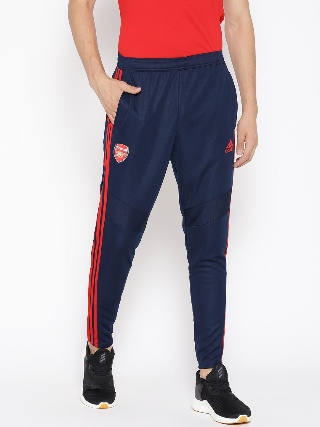Buy ADIDAS Men Navy Blue Solid Arsenal FC Football Track Pants - Track ...