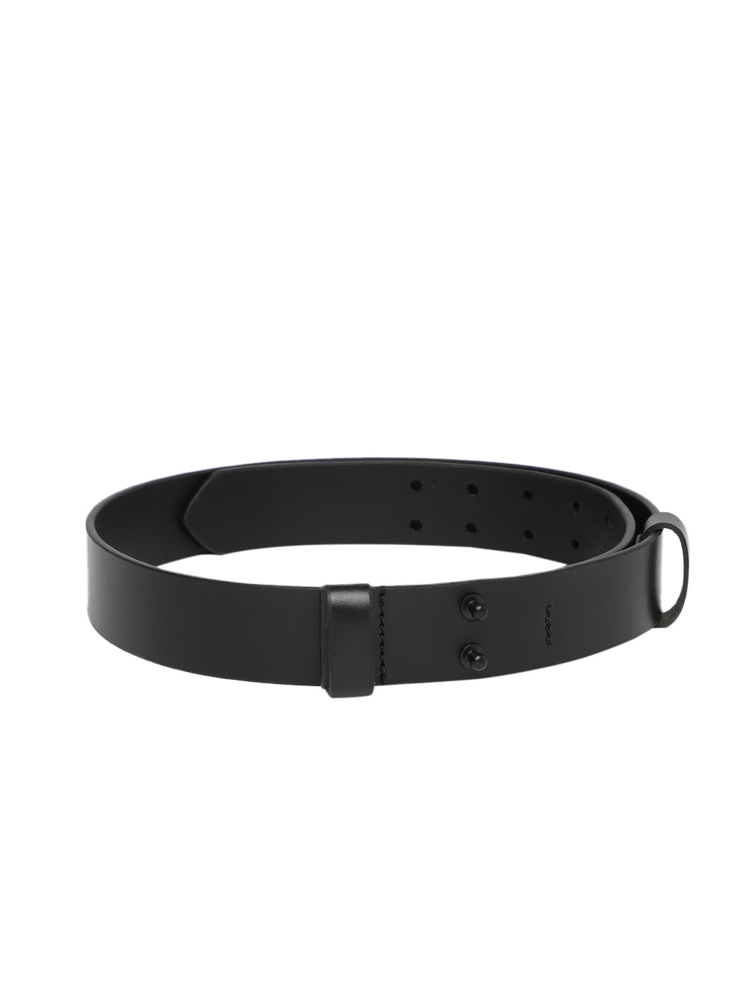 Buy Flying Machine Men Black Solid Leather Belt - Belts for Men 9918407 ...