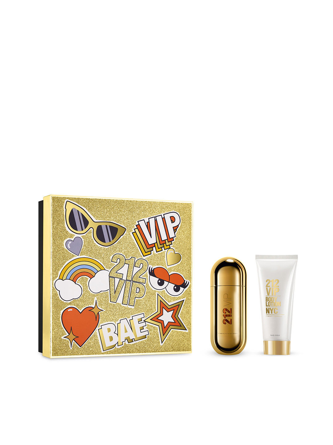 Buy Carolina Herrera 212 VIP Eau De Parfum & Body Lotion Gift Set ...