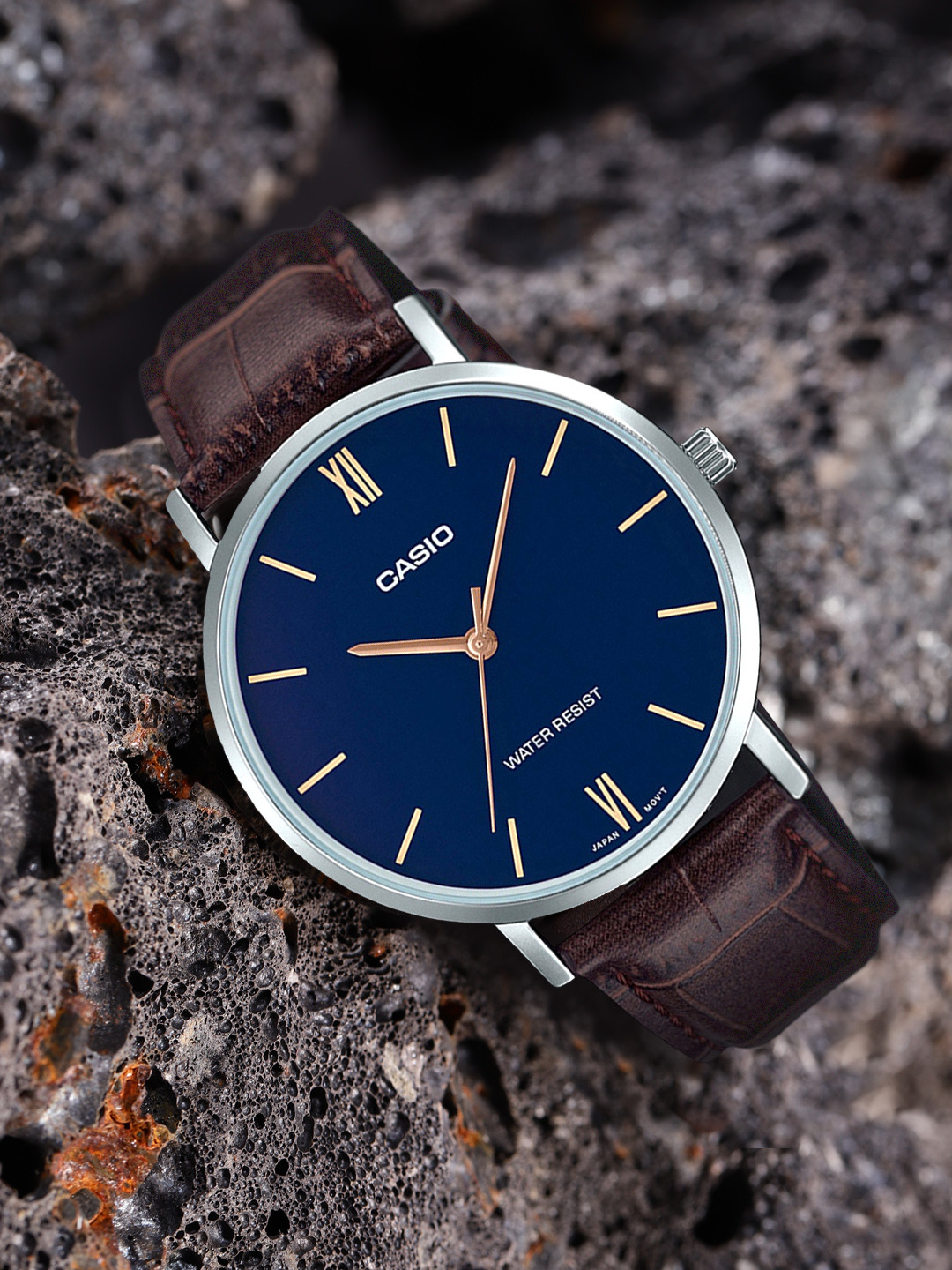 Buy Casio Enticer Men Blue Analogue Watch A1616 MTP VT01L 2BUDF ...