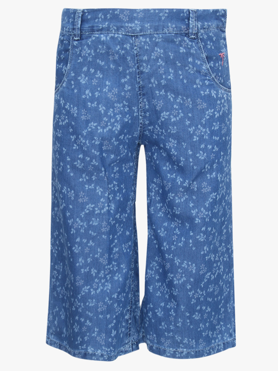 Buy Blue Capri - Capris for Girls 7685706 | Myntra