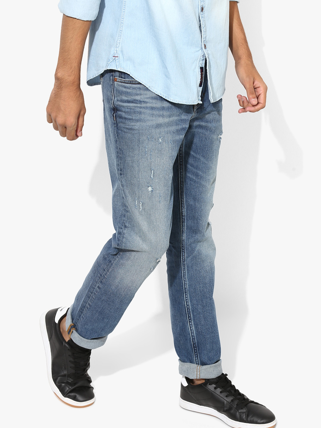 Buy Blue Solid Low Rise Skinny Fit Jeans - Jeans for Men 7682336 | Myntra