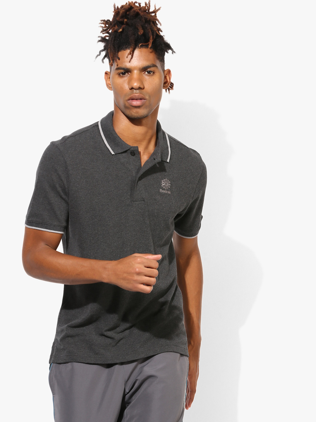 Buy Classic Pique Dark Grey Polo T Shirt - Tshirts for Men 7933803 | Myntra