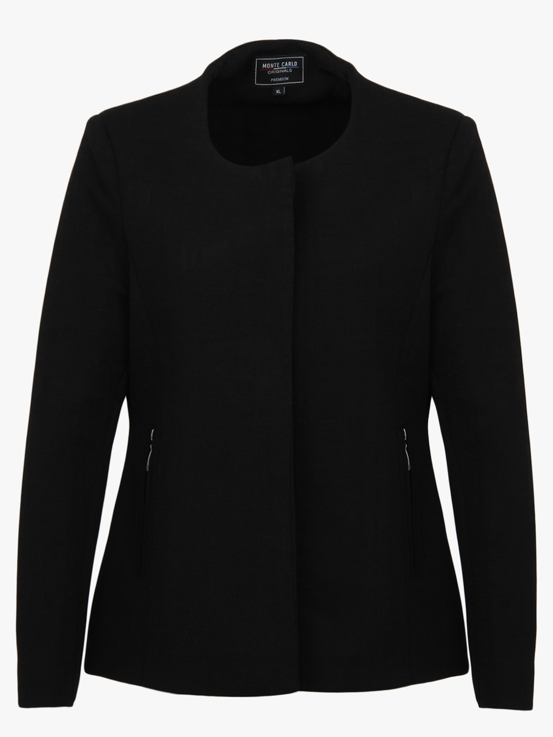 Buy Black Solid Jacket - Jackets for Women 7934713 | Myntra