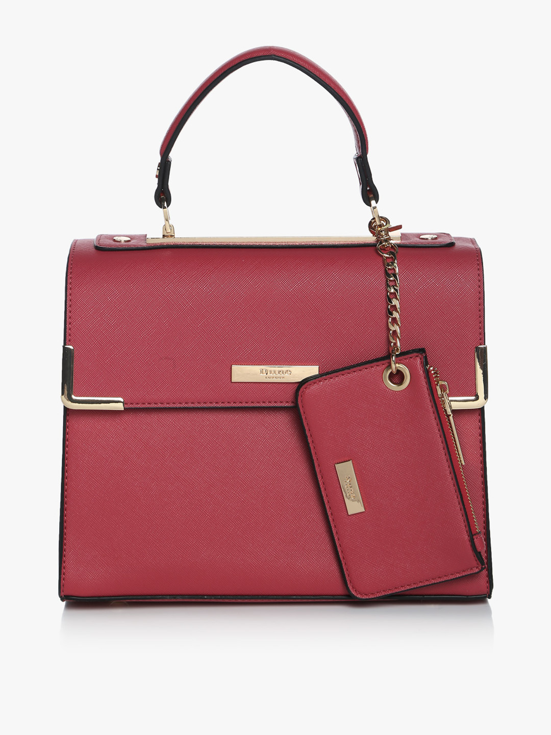 Buy Dune Fuchsia Solid Handheld Bag - Handbags for Women 7981933 | Myntra