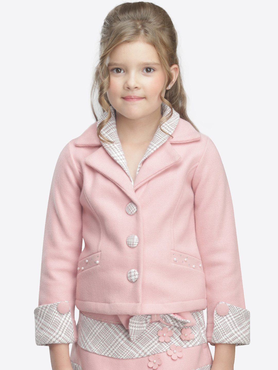 Buy CUTECUMBER Girls Pink Solid Overcoat - Coats for Girls 7997739 | Myntra
