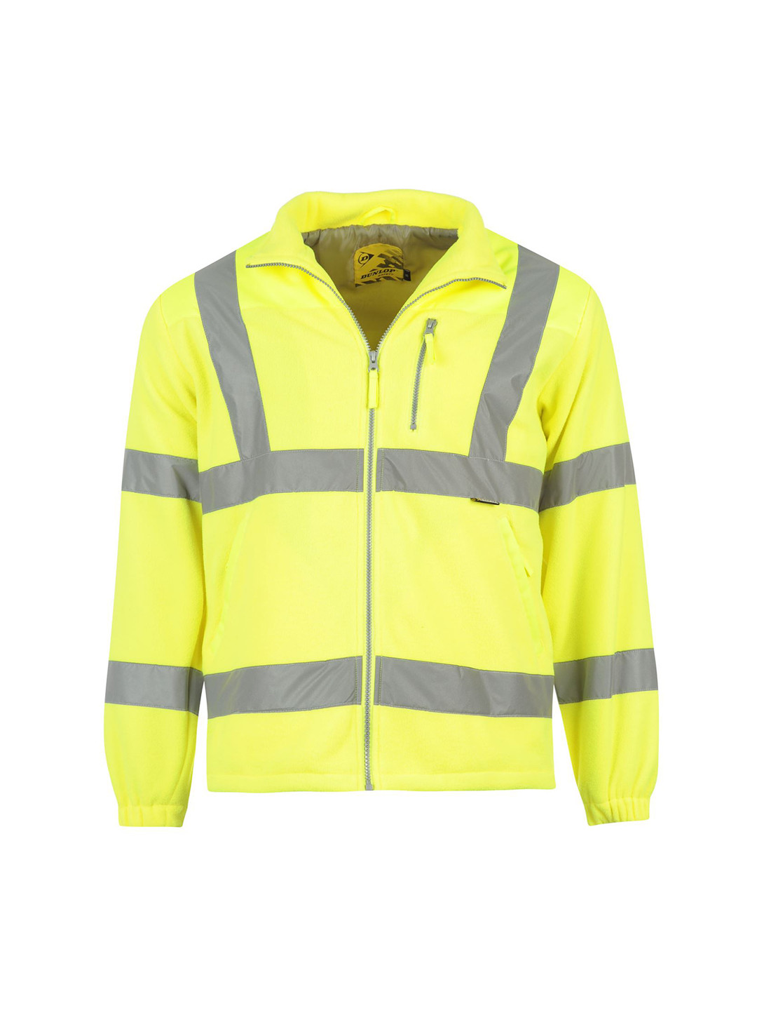 Buy Dunlop Men Yellow Striped Reflective Strip Tailored Jacket ...