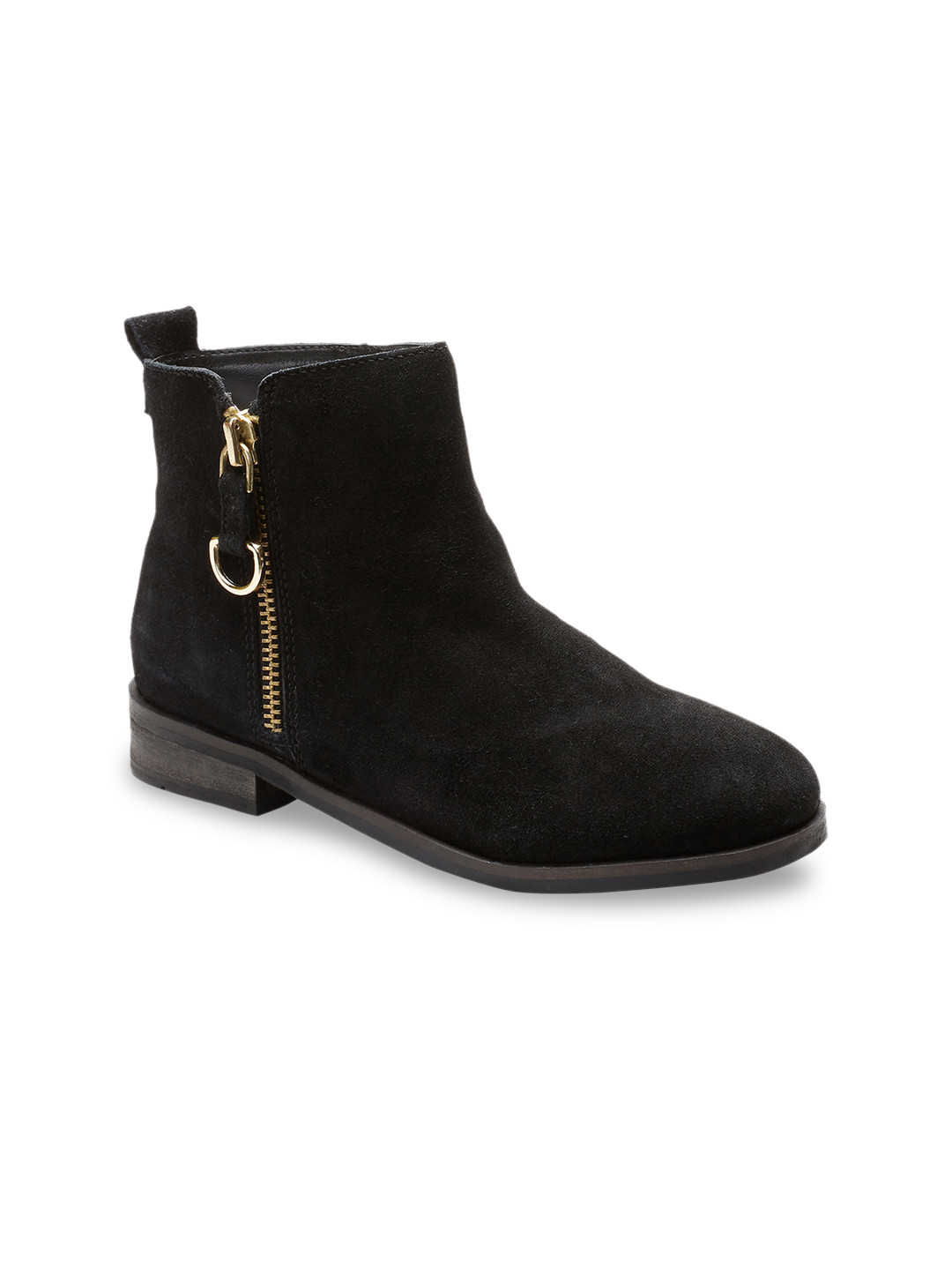 Buy Next Girls Black Solid Leather Mid Top Boat Shoes - Casual Shoes ...