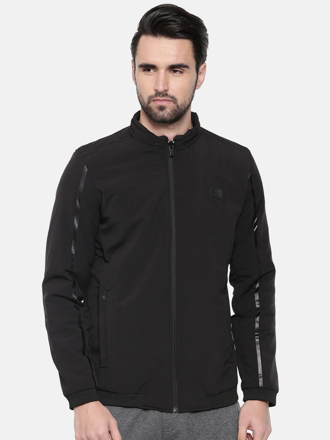 Buy Proline Men Black Solid Sporty Jacket - Jackets for Men 8223979 ...