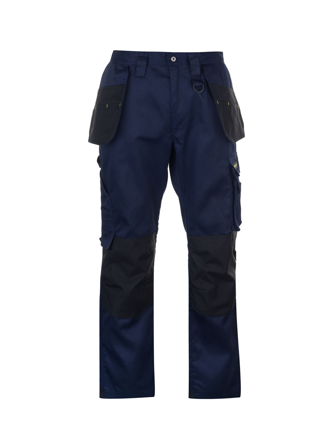 Buy Dunlop Men Navy Blue & Black Regular Fit Solid Cargos - Trousers ...