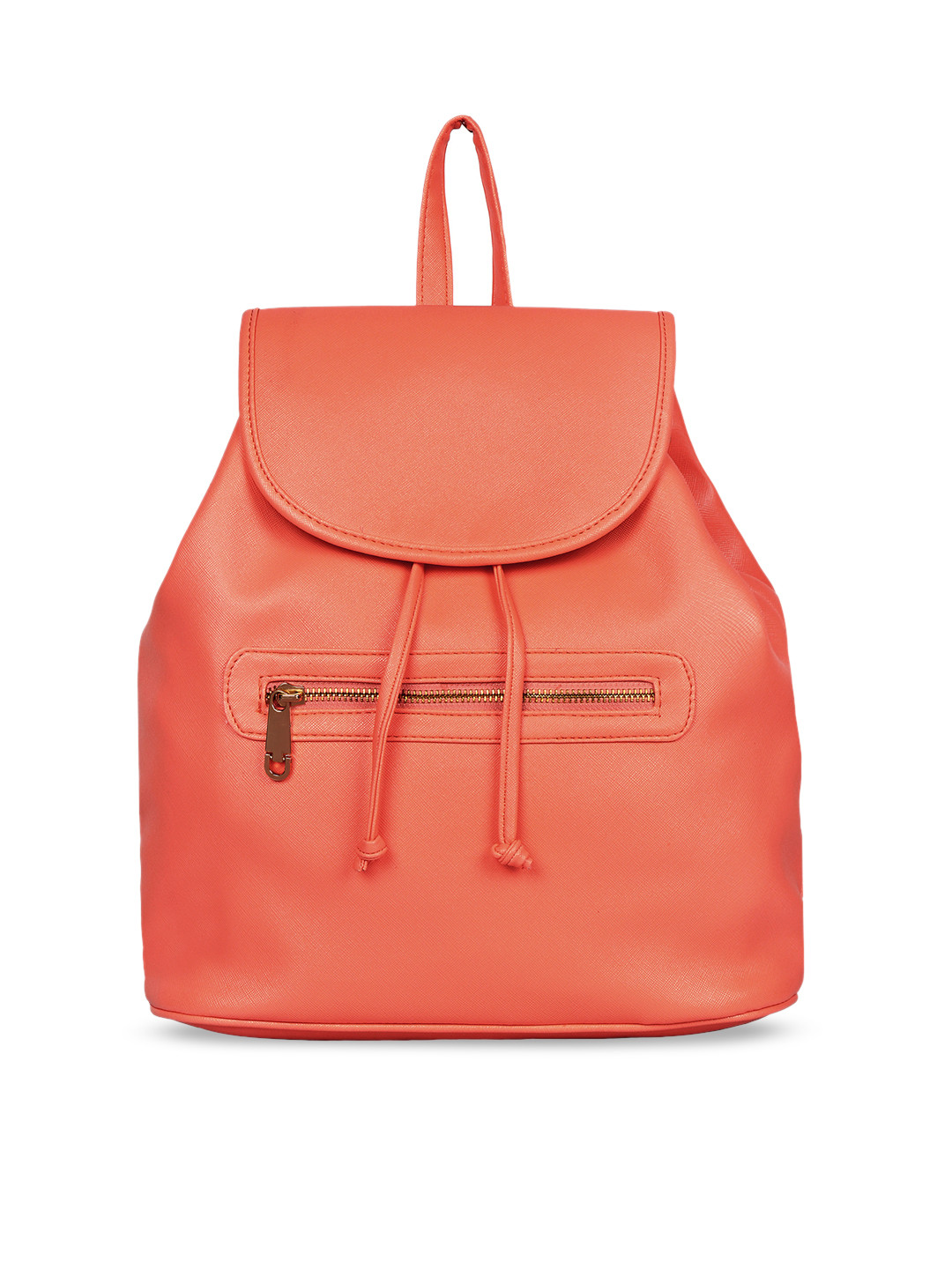 Buy Lychee Bags Women Orange Solid Backpack - Backpacks for Women ...