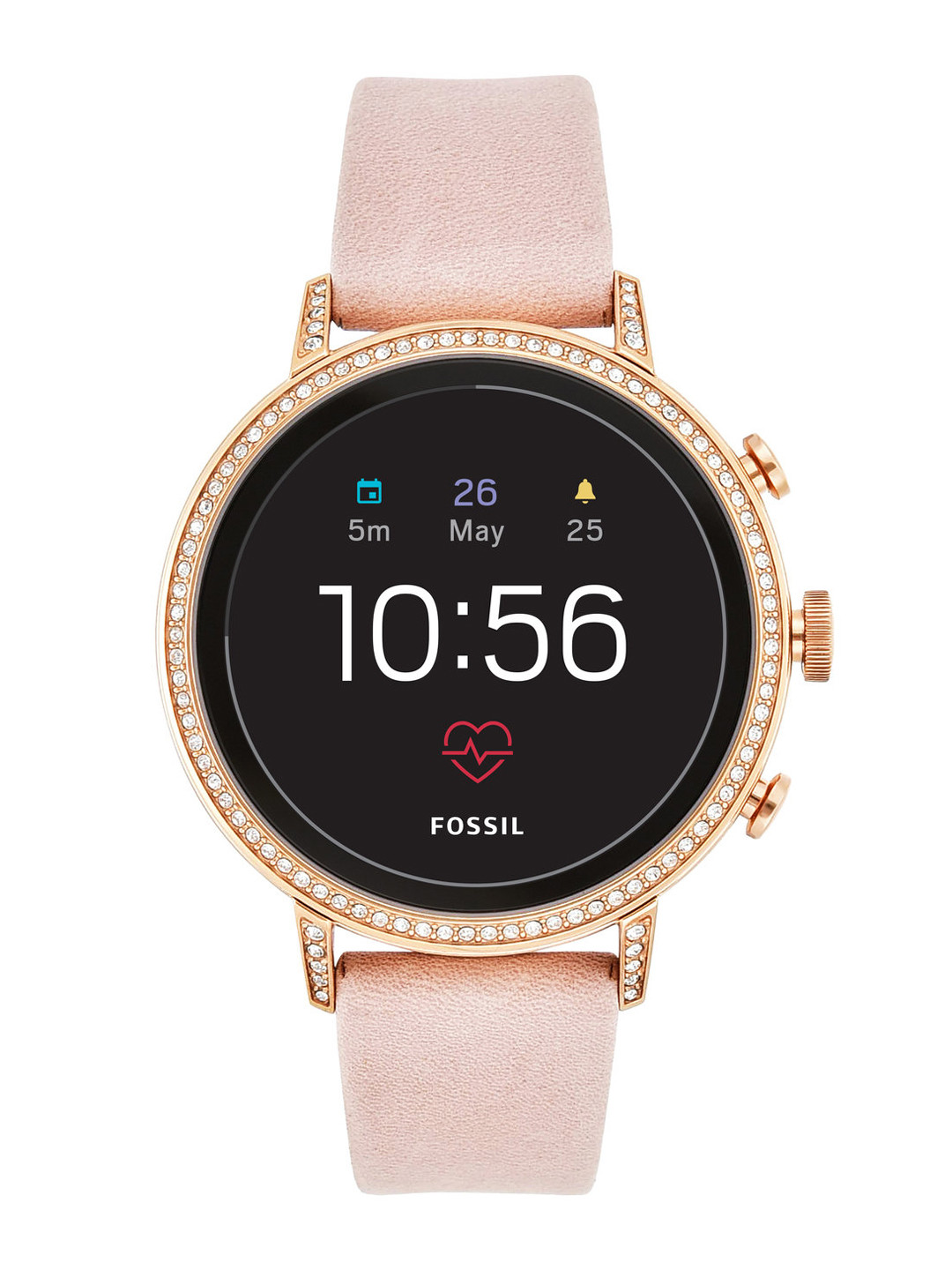 Buy Fossil Q Venture HR Black Smart Watch FTW6015 - Smart Watches for ...