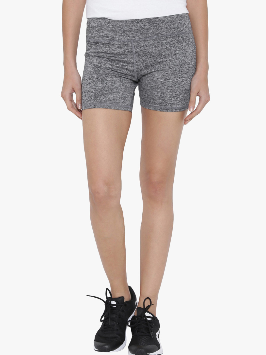 Buy Charcoal Grey Solid Shorts - Shorts for Women 7174152 | Myntra