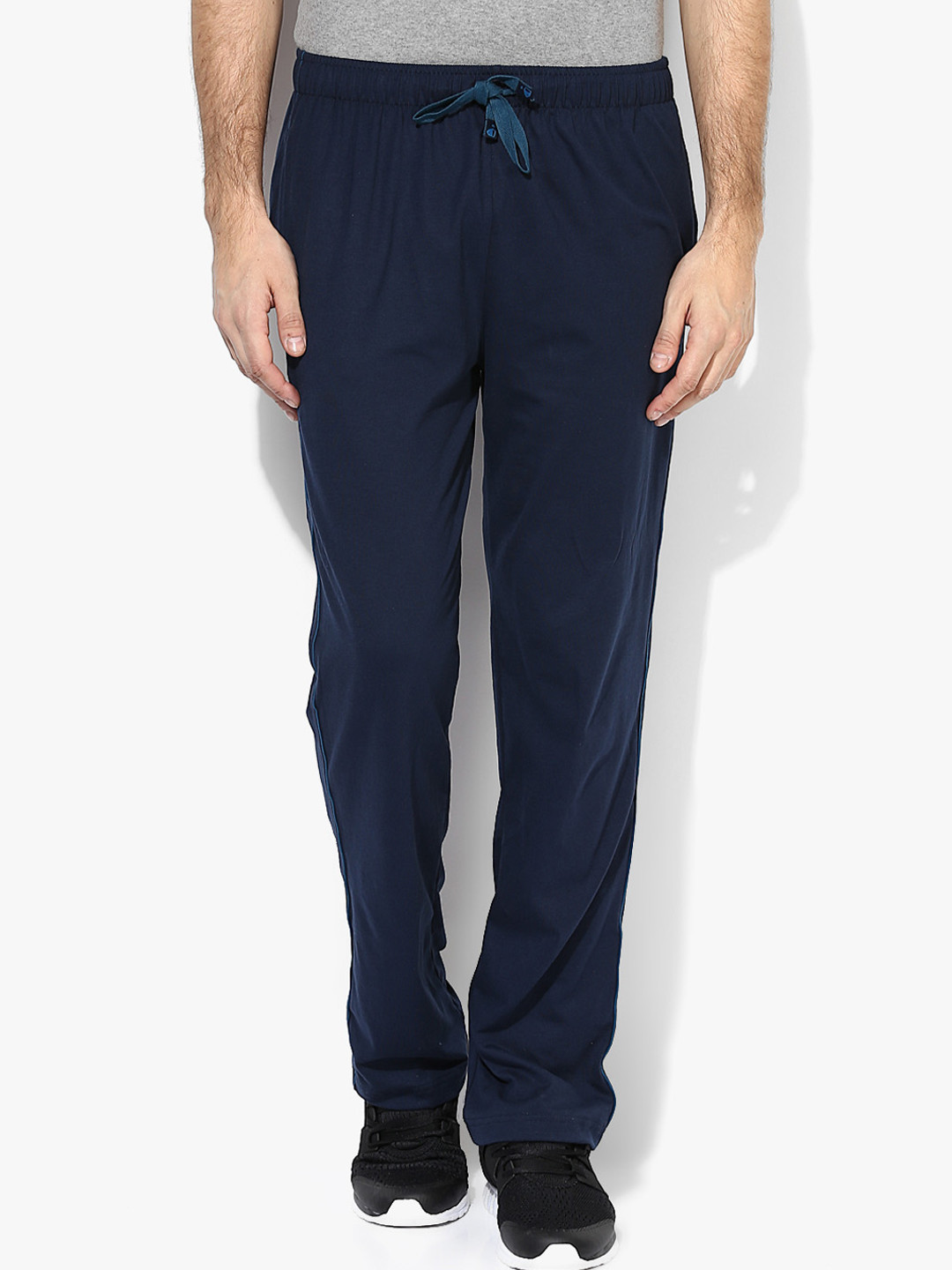 Buy Navy Blue Solid Track Pants - Track Pants for Men 7171816 | Myntra