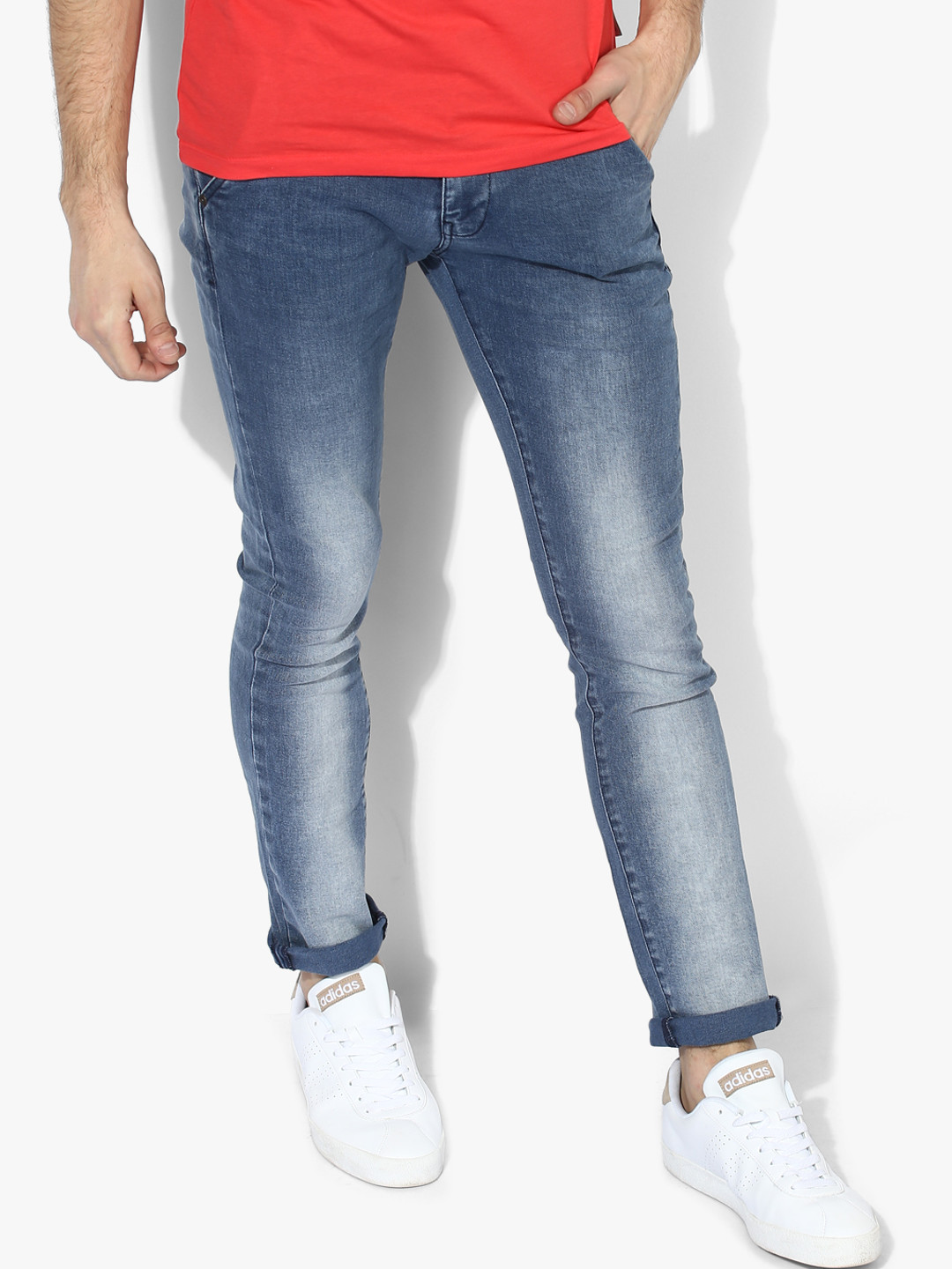 Buy Blue Washed Low Rise Skinny Fit Jeans - Jeans for Men 7175447 | Myntra