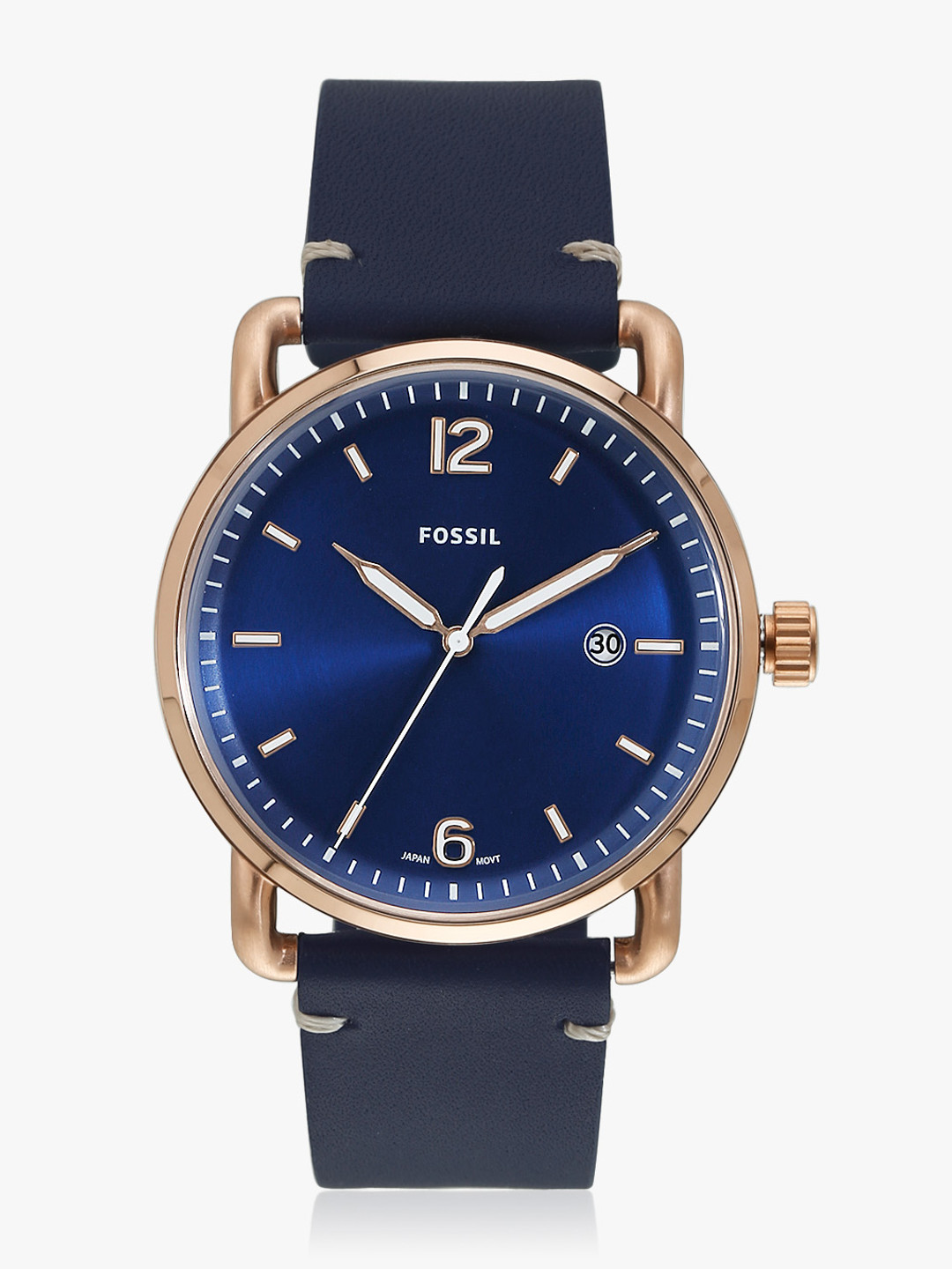 Buy Fossil Men Navy Blue Analogue Watch - Watches for Men 7442424 | Myntra