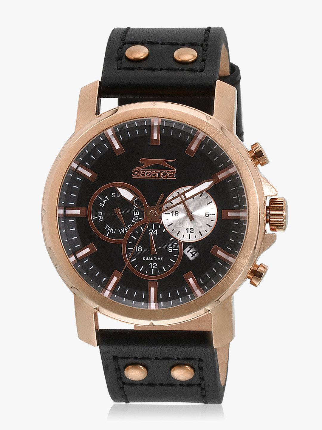 Buy Slazenger Men Black Analogue Chronograph Watch SL.9.6033.2.03 ...