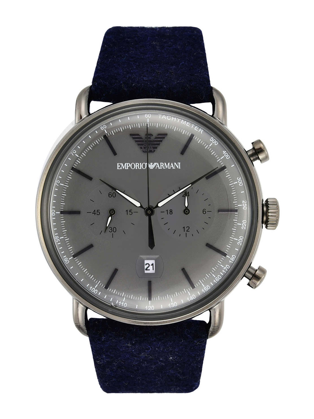 Buy Emporio Armani Men Blue & Grey Analogue Watch AR11144 - Watches for ...