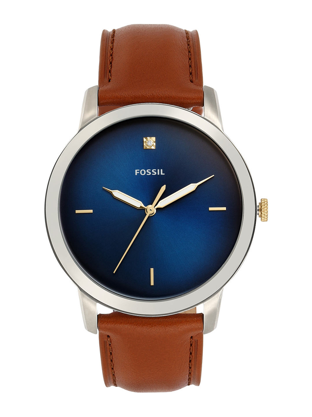 Buy Fossil THE MINIMA Men Blue Analogue Watch FS5499 - Watches for Men ...