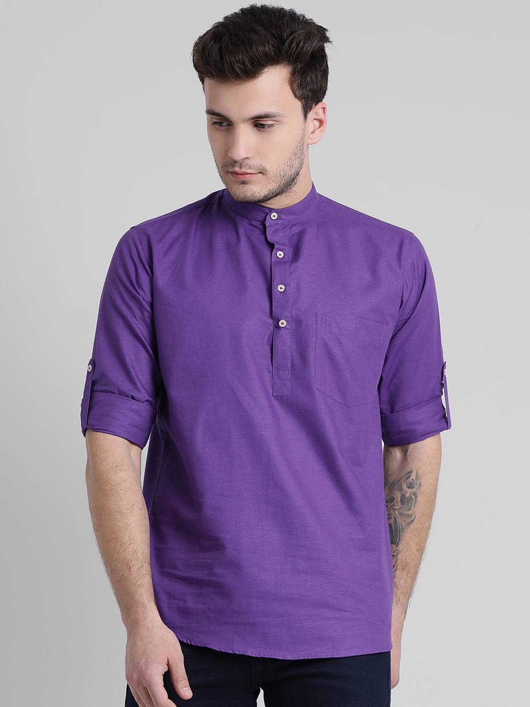 Buy Being Fab Men Purple Regular Fit Solid Casual Shirt - Shirts for ... Buy Being Fab Men Purple Regular Fit Solid Casual Shirt - Shirts for ...