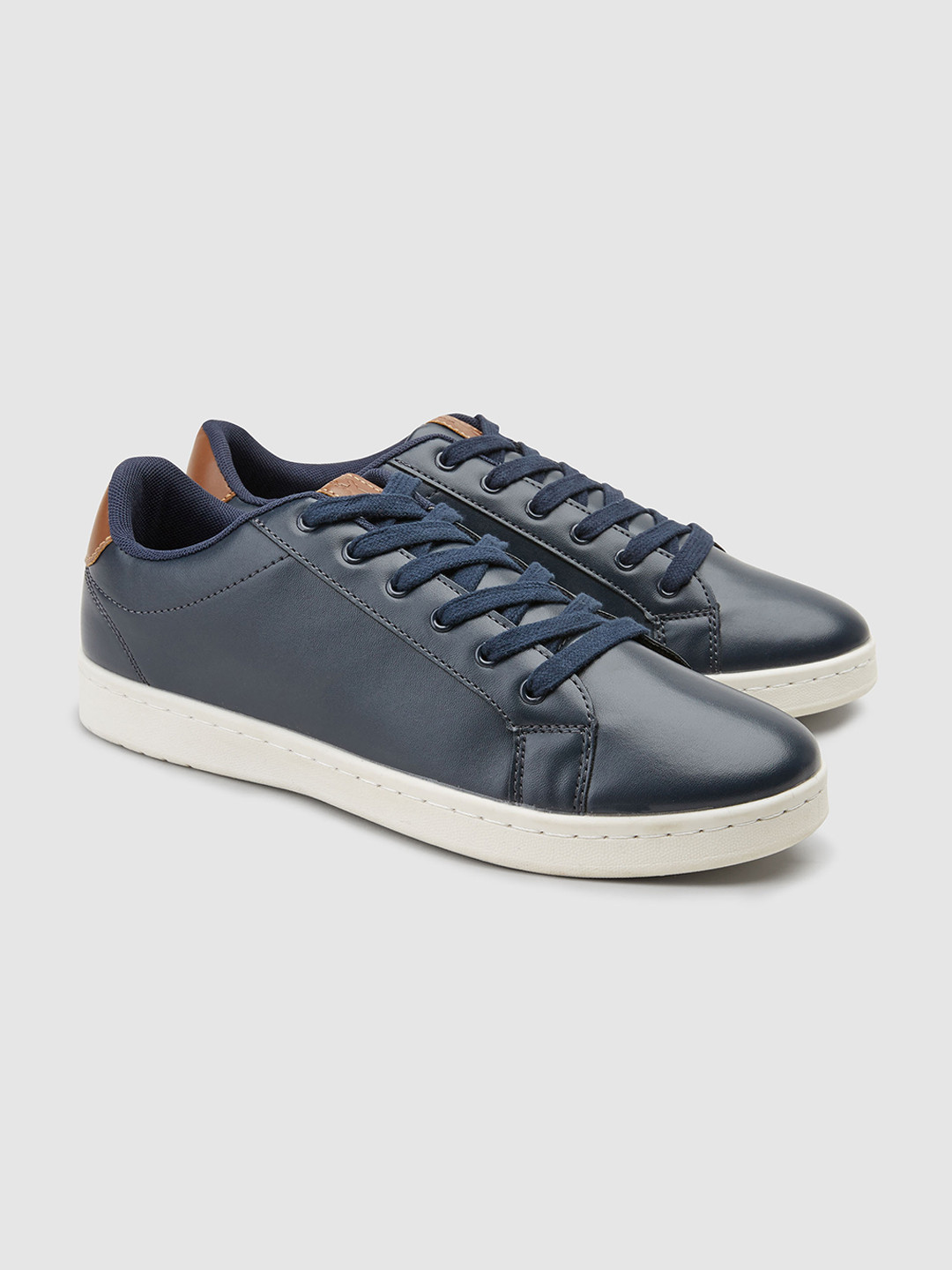 Buy Next Men Navy Blue Solid Sneakers - Casual Shoes for Men 8672127 ...
