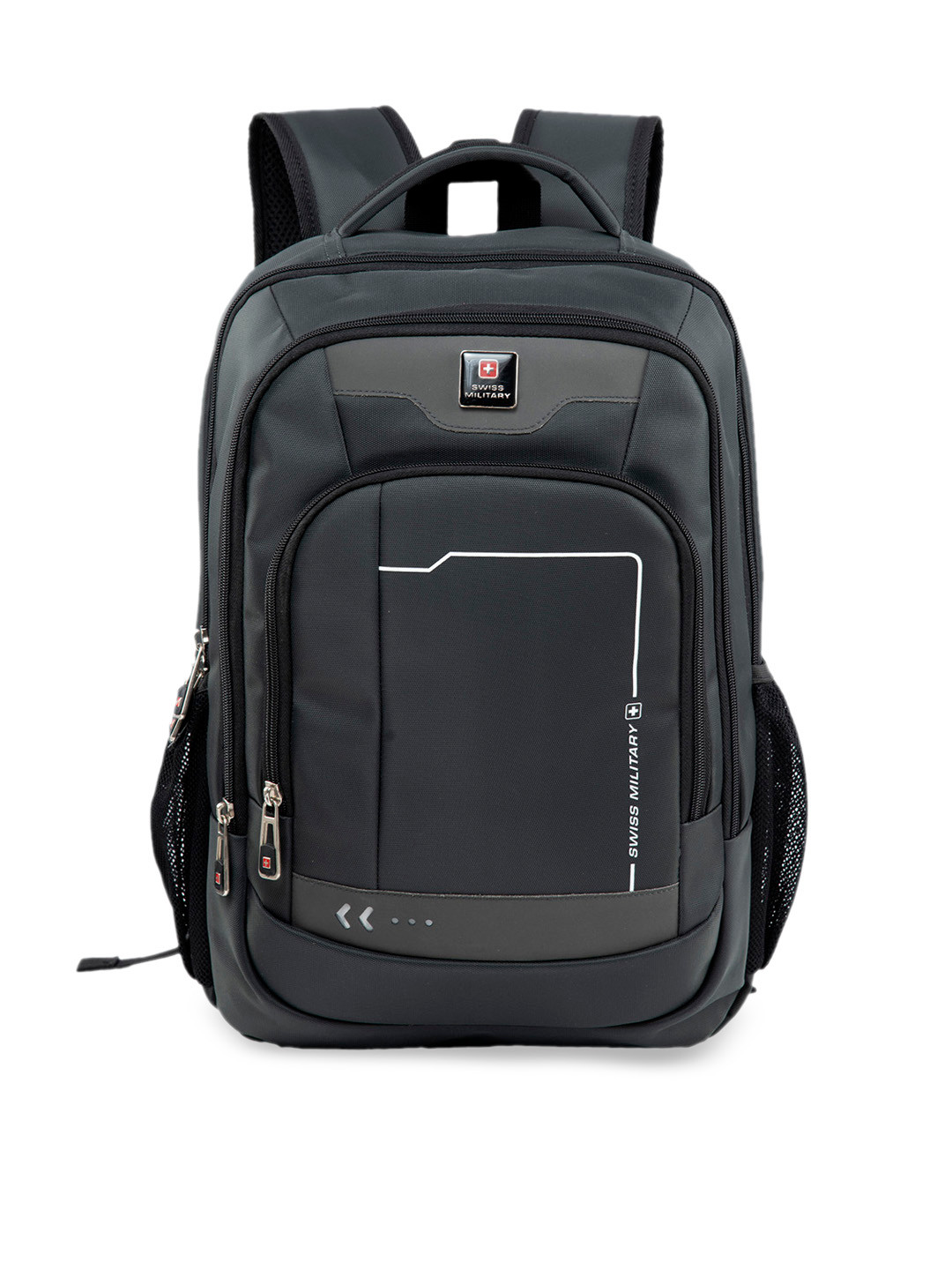 Buy SWISS MILITARY Unisex Grey Solid Backpack - Backpacks for Unisex ...