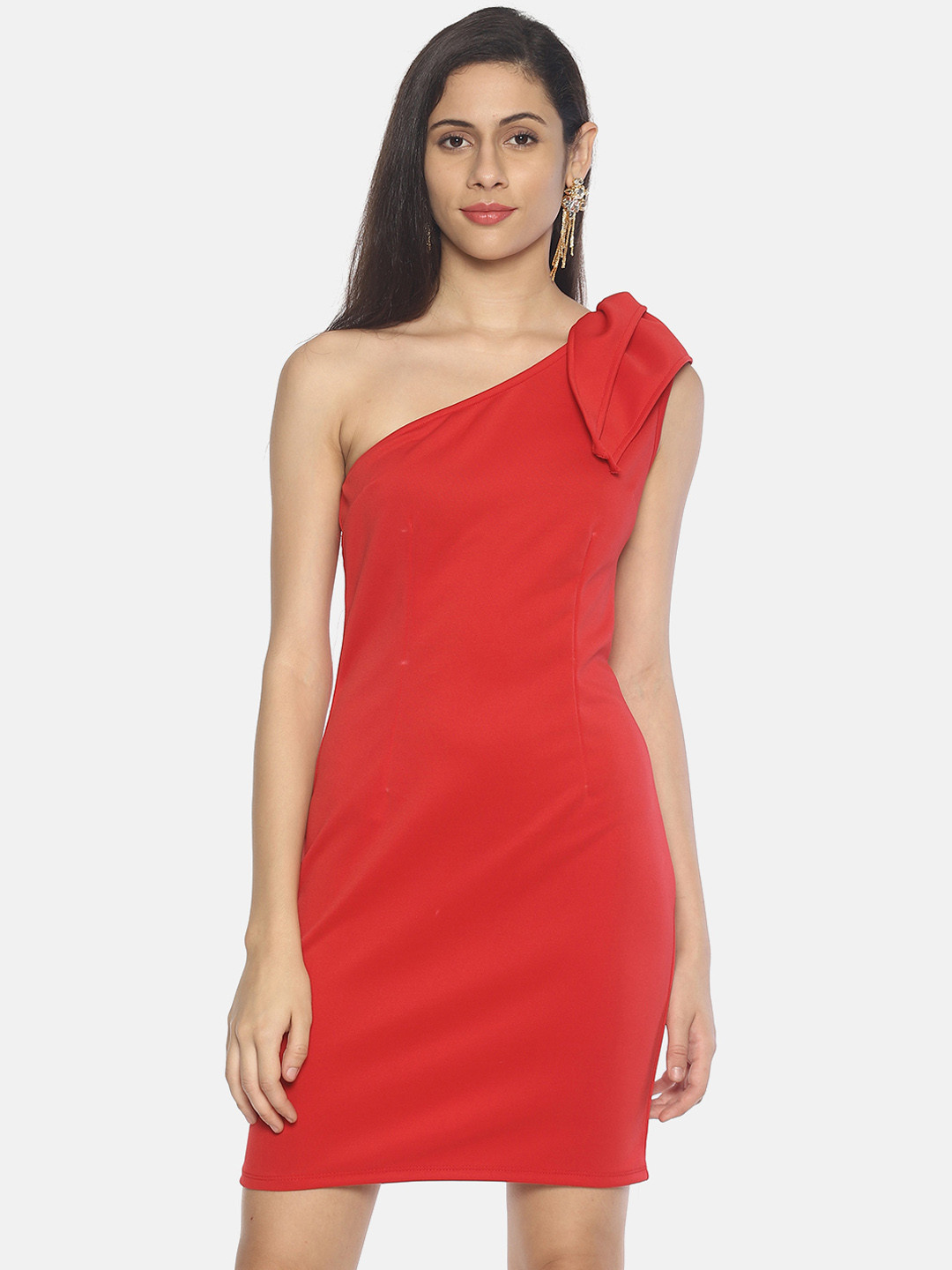 Buy AARA Women Solid Red Sheath Dress - Dresses for Women 10794408 | Myntra