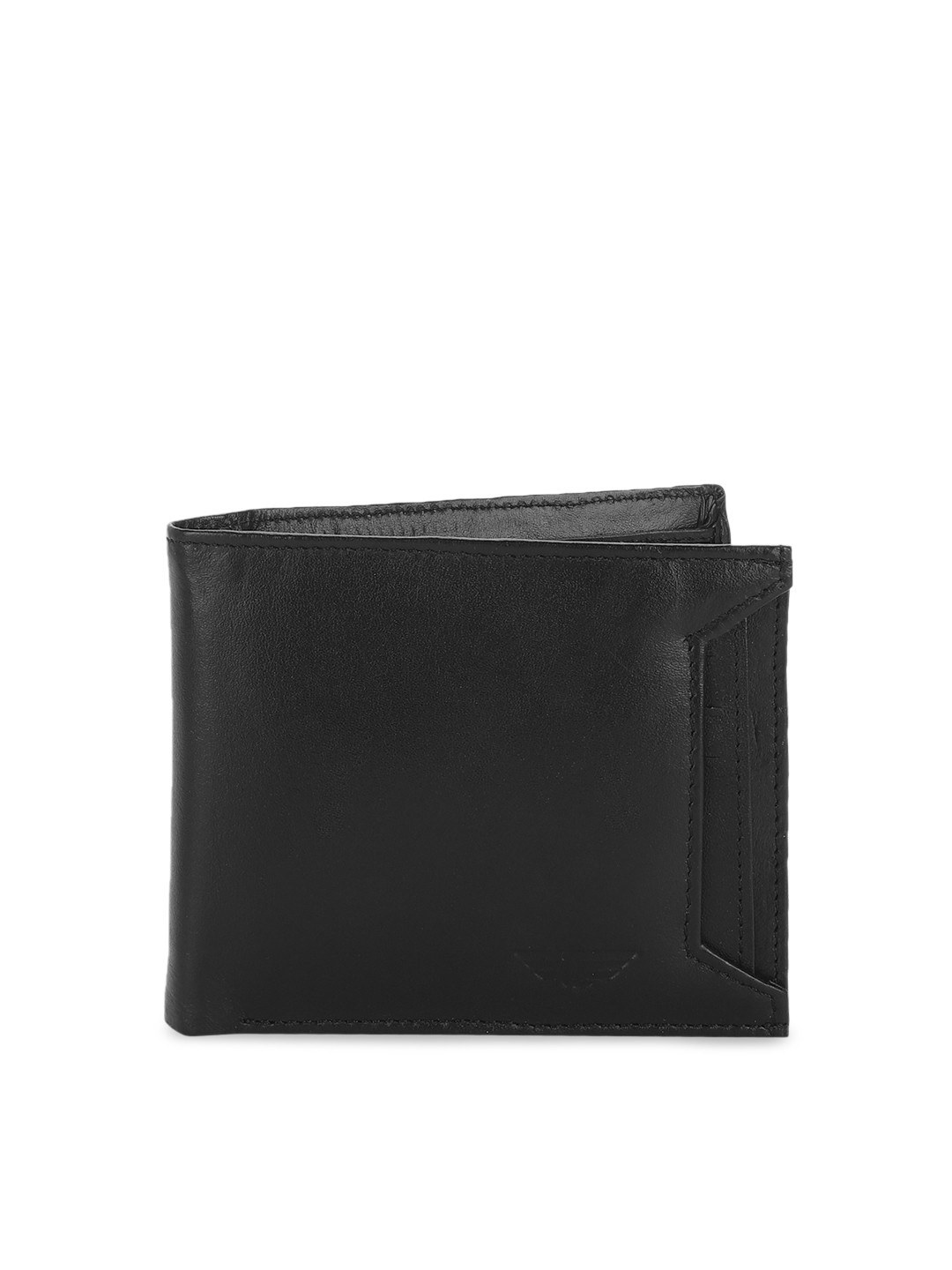 Buy Red Tape Men Black Solid Leather Two Fold Wallet - Wallets for Men ...