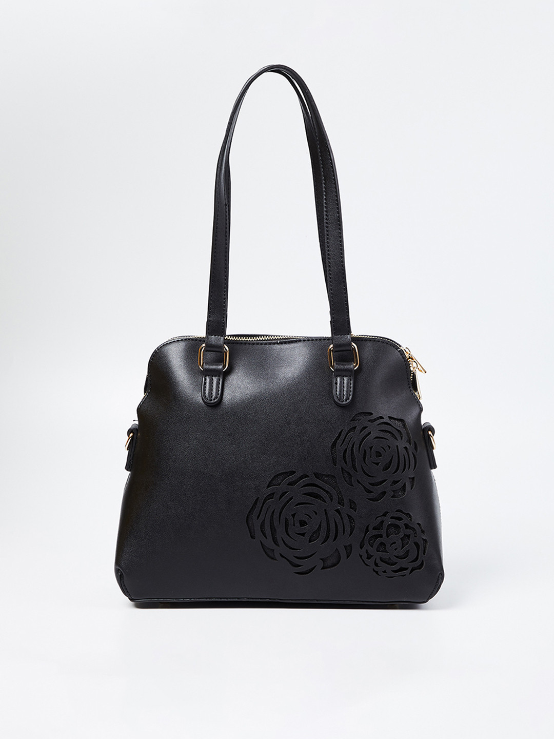 Buy Ginger By Lifestyle Black Solid Shoulder Bag - Handbags for Women ...