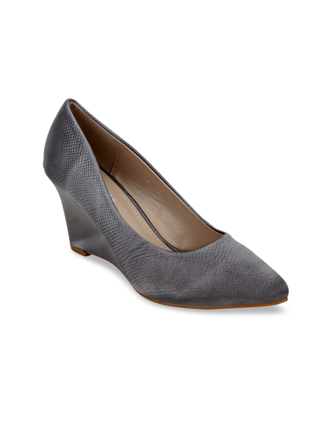Buy Bloomtale Women Grey Solid Pumps - Heels for Women 10878374 | Myntra