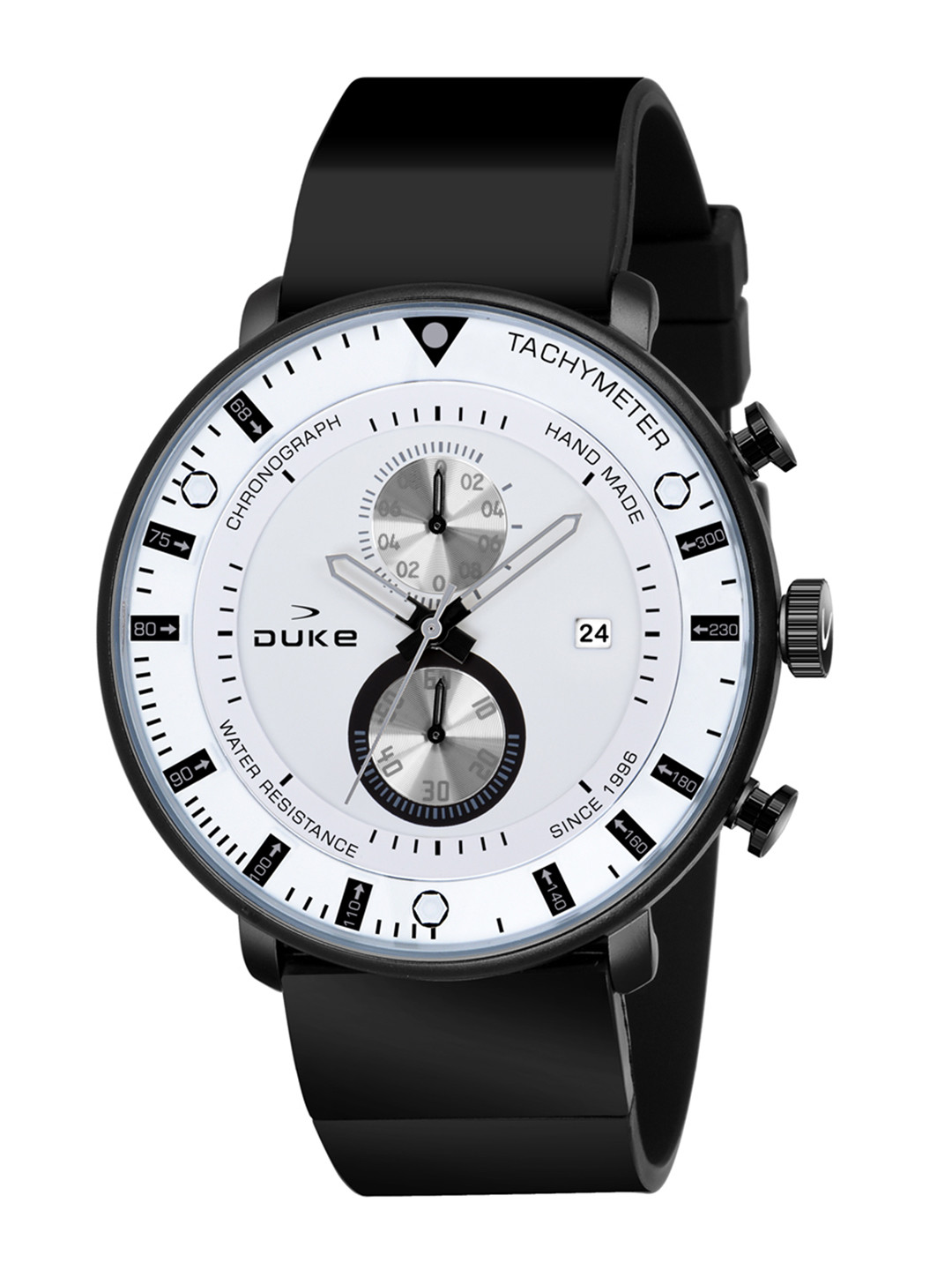 Buy Duke Men White Analogue Chronograph Watch DK4015CRM02C - Watches ...