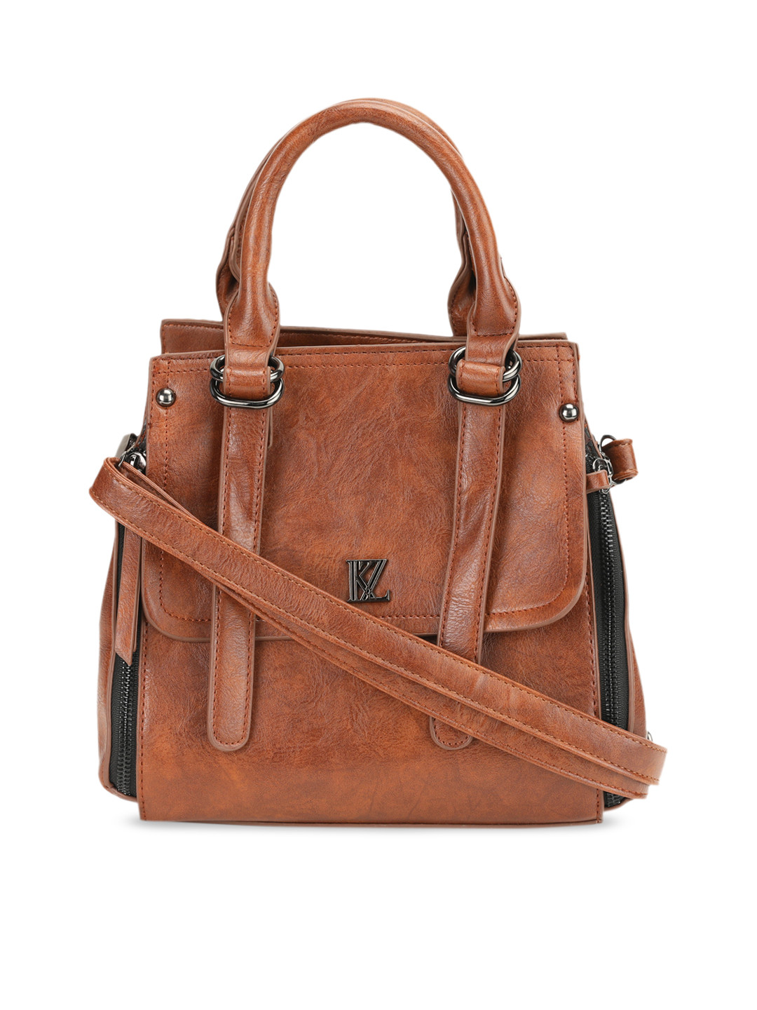 Buy Kazo Tan Brown Solid Handheld Bag - Handbags for Women 10783264 ...