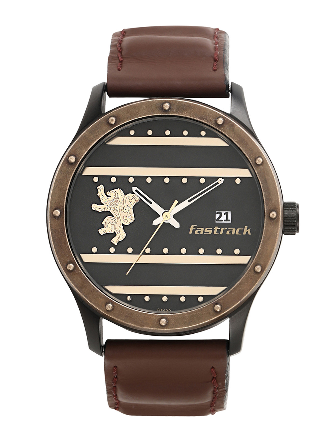 Buy Fastrack Men Brown Analogue Watch 3214KL01 - Watches for Men ...