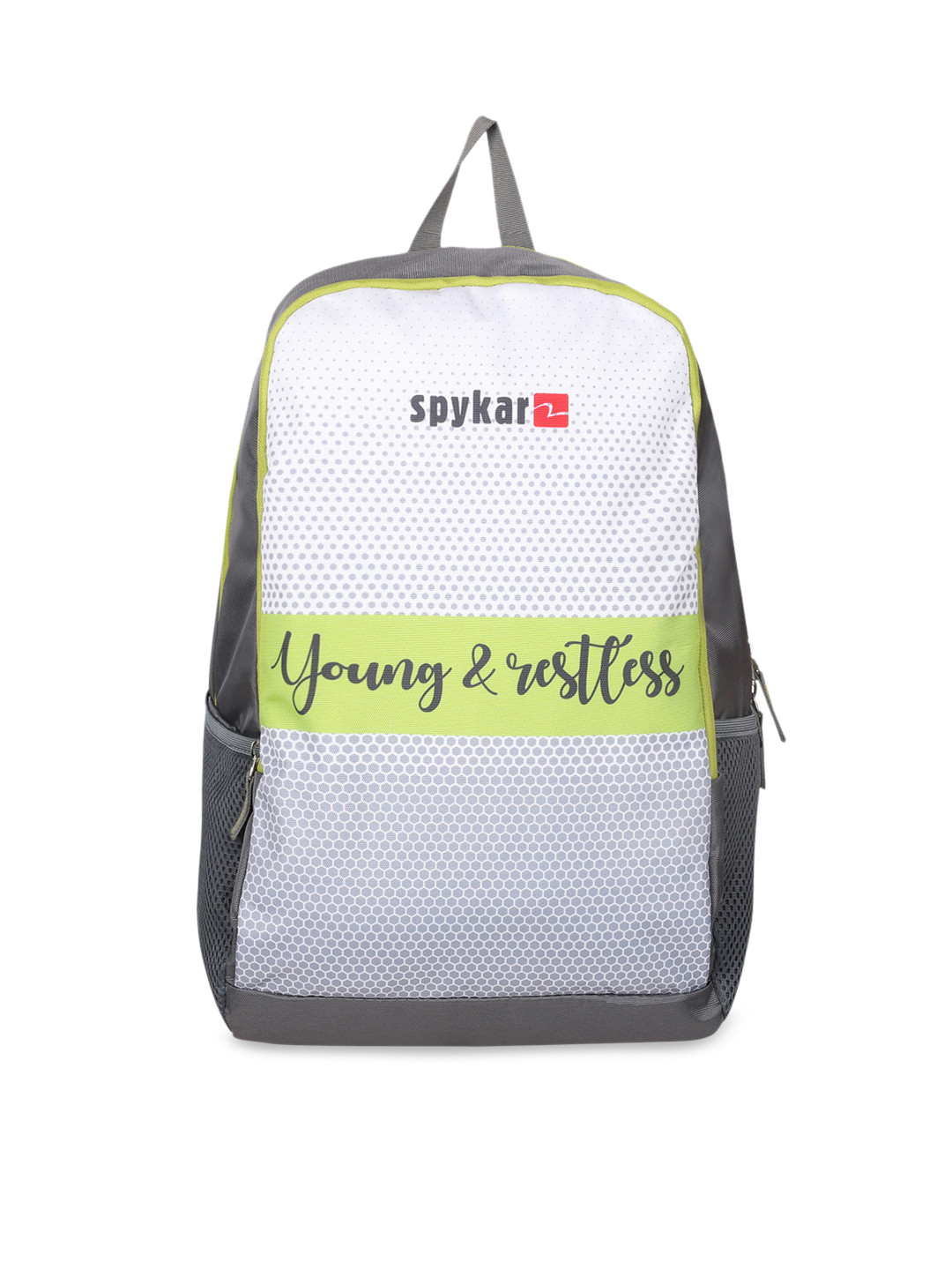 Buy SPYKAR Colourblocked Ergonomic 2 Stash Pockets Medium Size Backpack ...