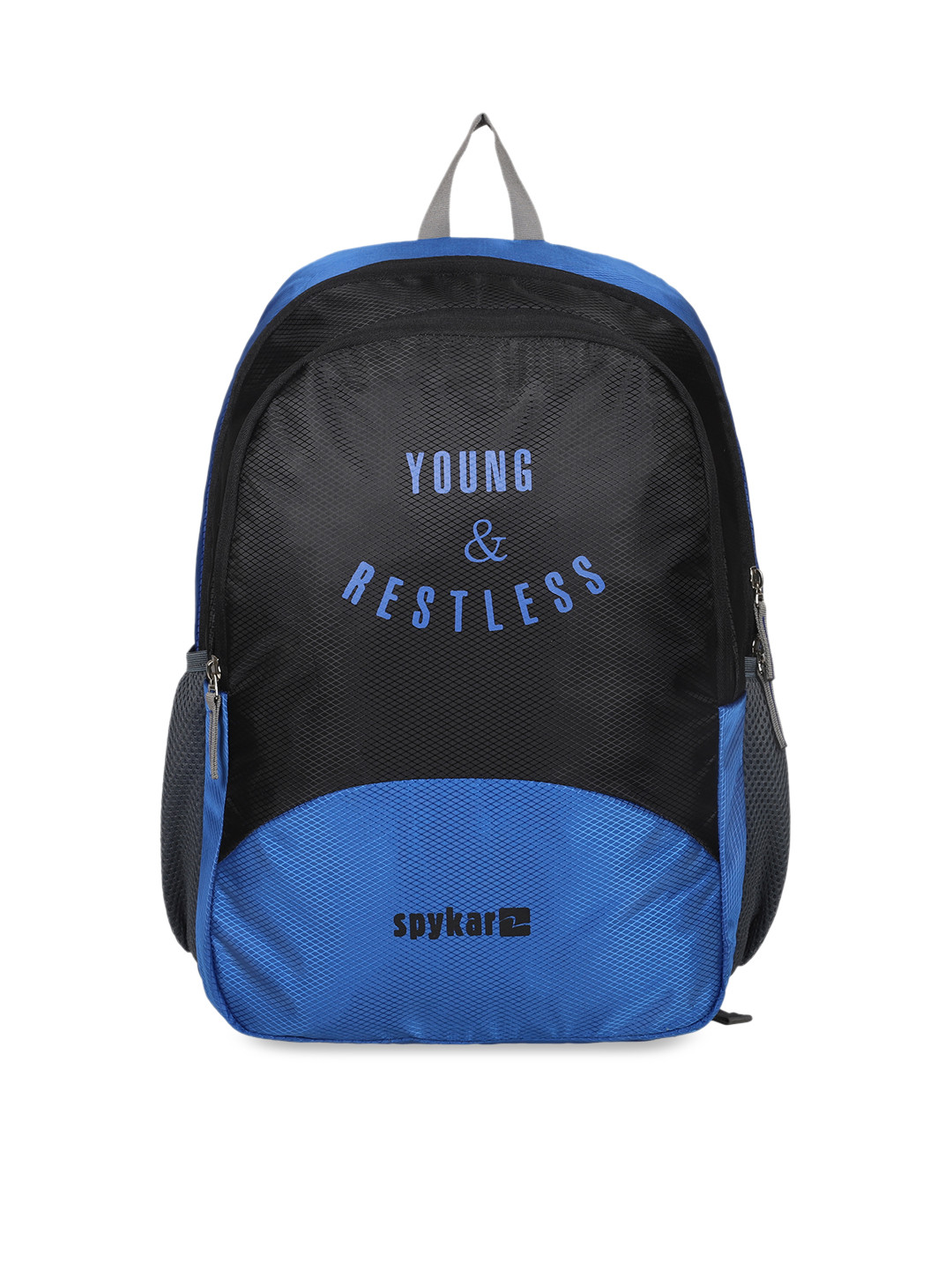 Buy SPYKAR Colourblocked Ergonomic 2 Stash Pockets Medium Size Backpack ...