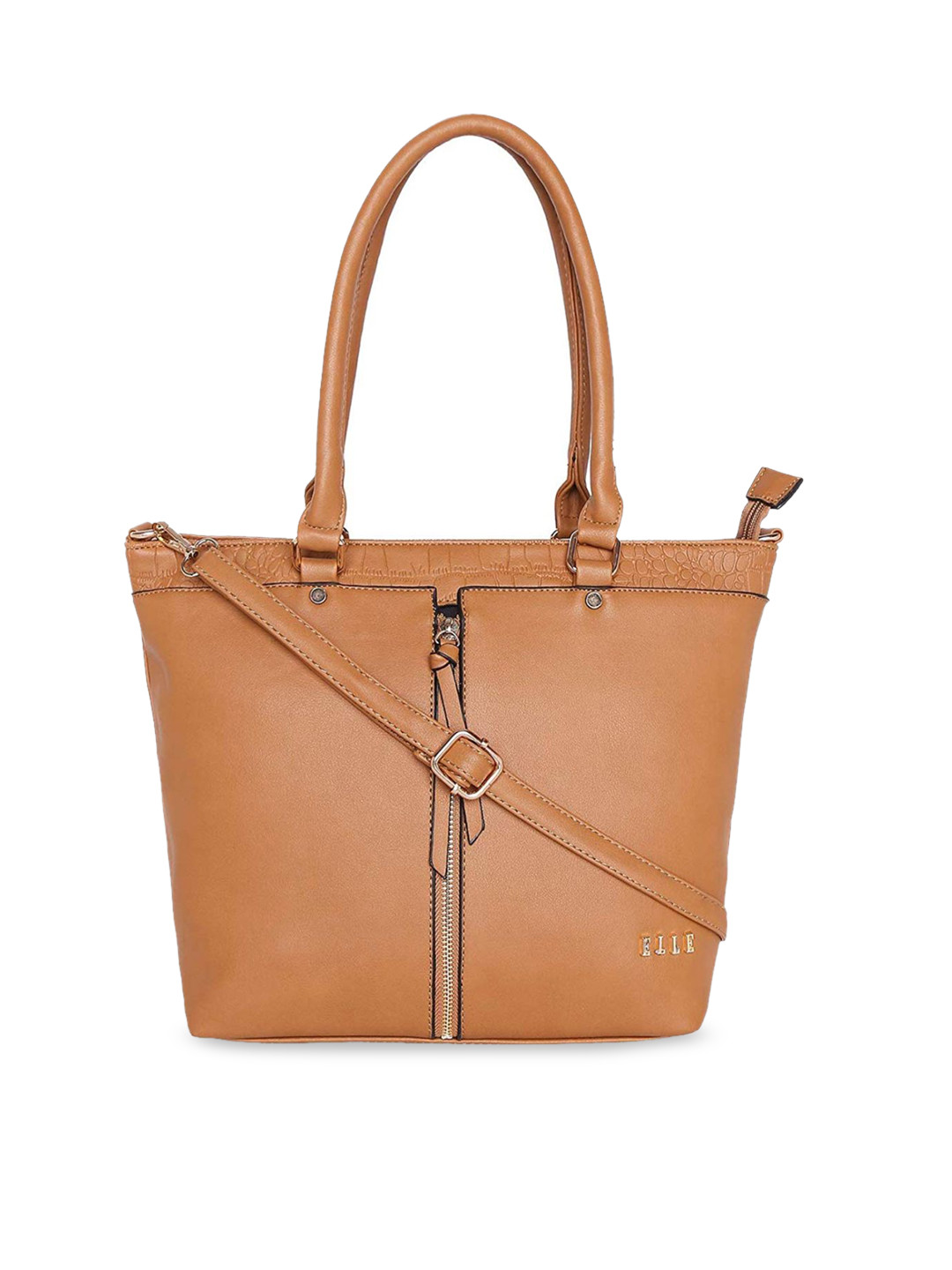 Buy ELLE Tan Brown Solid Shoulder Bag - Handbags for Women 11103344 ...